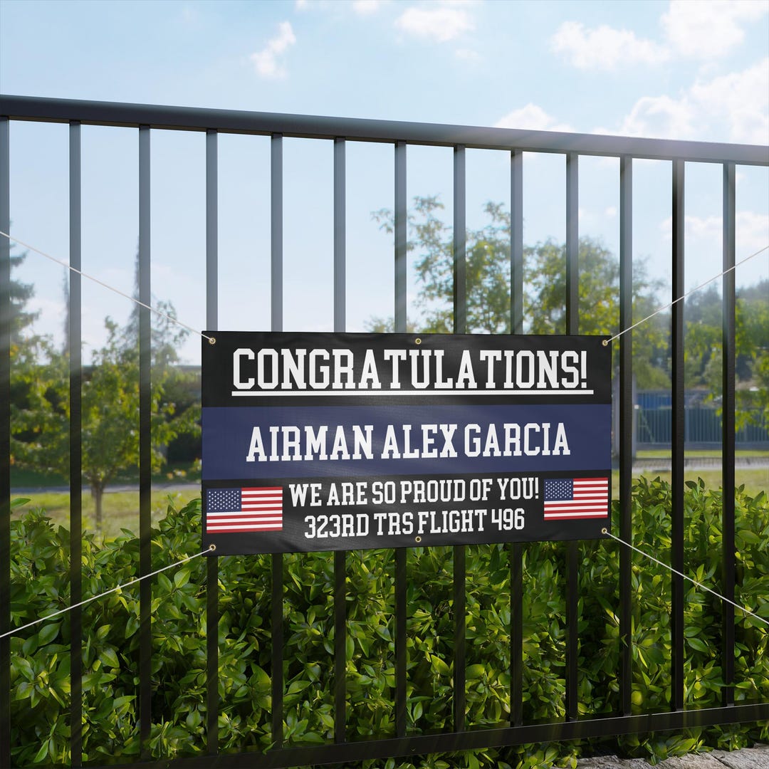 Air Force Basic Training Graduation Banner for Military Soldier ...