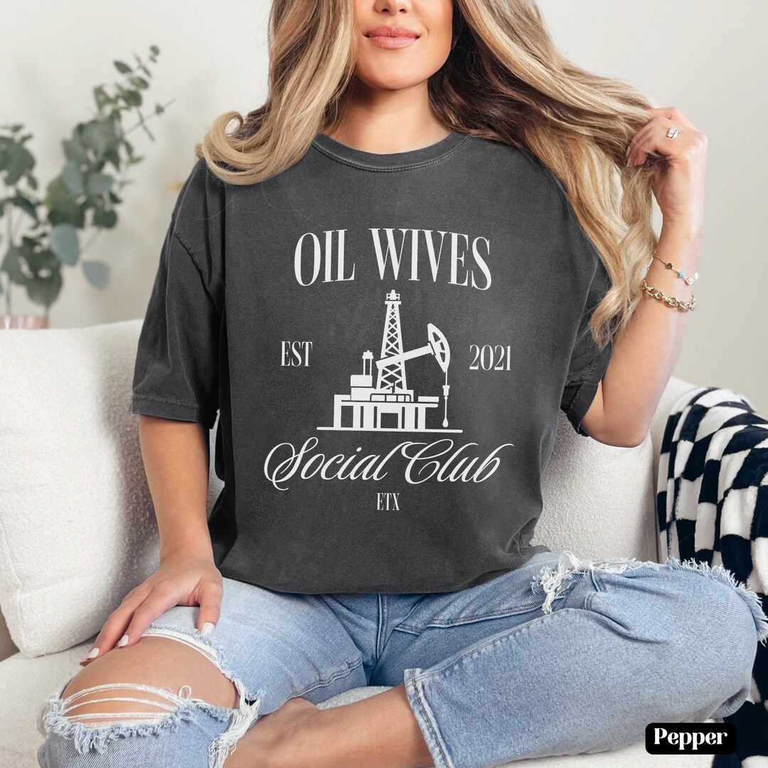 Oilfield Wife Shirt for Blue Collar Wives Girlfriend Spouse Tshirt ...