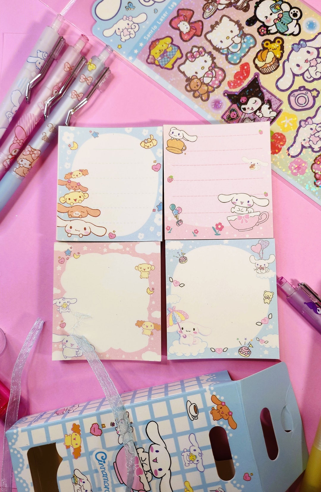 Kawaii Puppy Mini Notepad Box Set: Japanese Stationery - Etsy