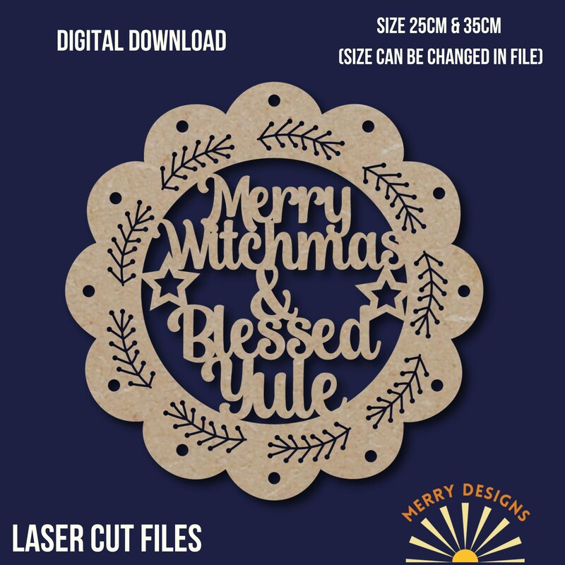 Yule Svg File - Etsy