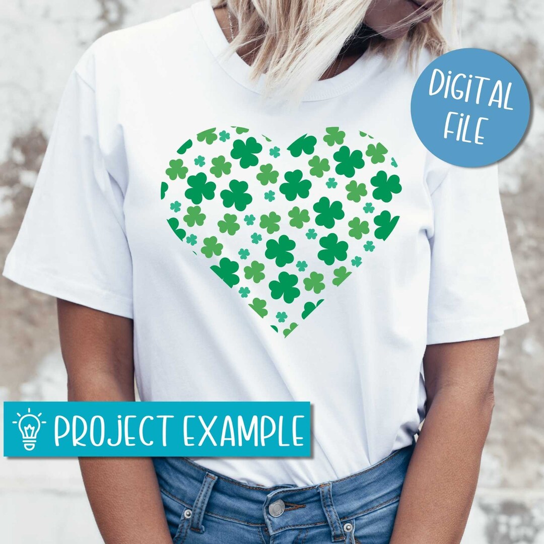 Hoja de trébol SVG, Corazón de trébol SVG, Día de San Patricio SVG, svg ...