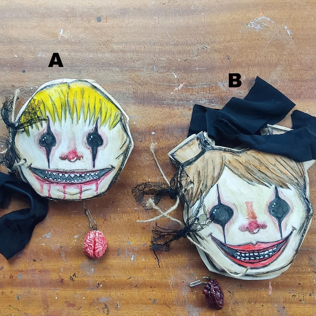 Handmade Halloween Junk Journal: Creepy Horror Mask Art Book - Etsy