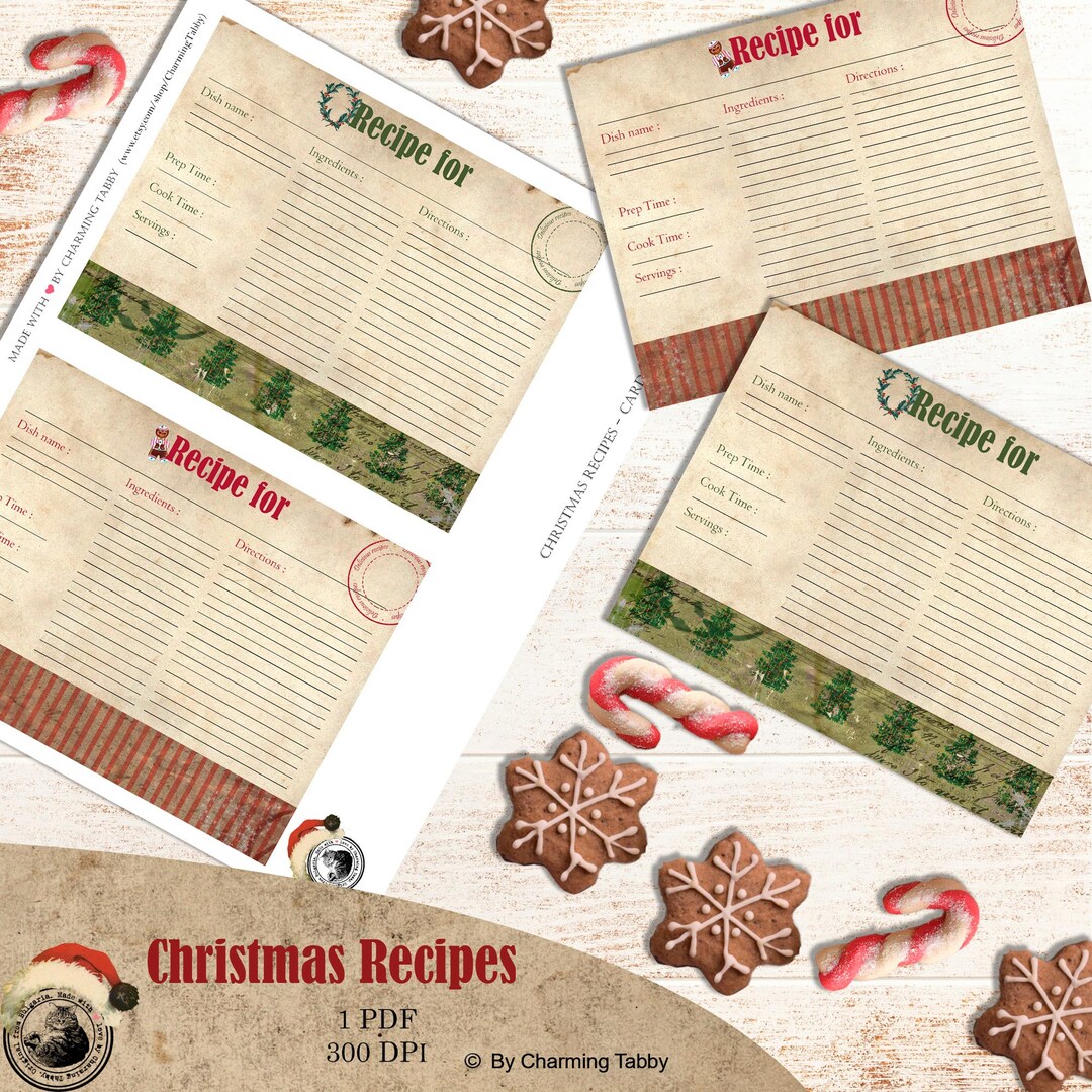 Christmas, Christmas Recipes, Recipe Sheets,cooking, Recipes for ...