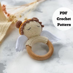 Cuddly Angel Rattle Crochet Pattern, Amigurumi Angel Crochet Pattern ...