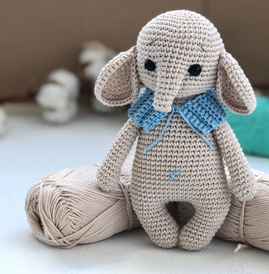 Elly the Elephant Crochet Pattern digital PDF - Etsy