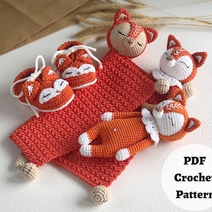 PATTERN BUNDLE: Crochet Fox Patterns - 4 PDF Tutorial, Fox Crochet ...