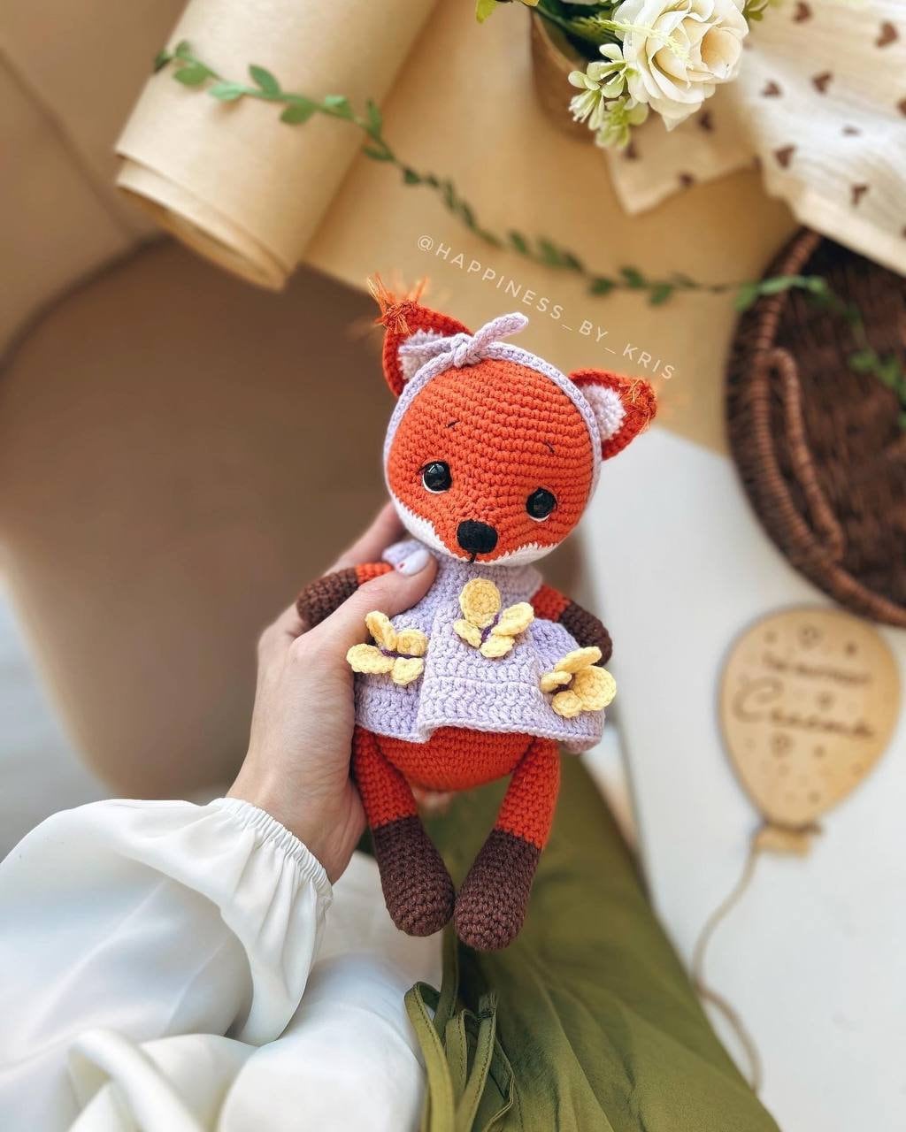 Packed for a Walk Fox Pattern Crochet * Amigurumi * Fox Crochet ...