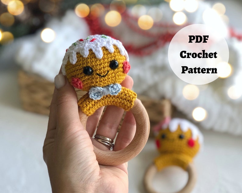 3IN1 Baby Rattles Crochet Patterns for Christmas Tree: Snowman, Santa ...