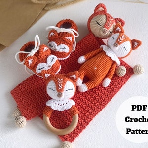 PATTERN BUNDLE: Crochet Fox Patterns - 4 PDF Tutorial, Fox Crochet ...