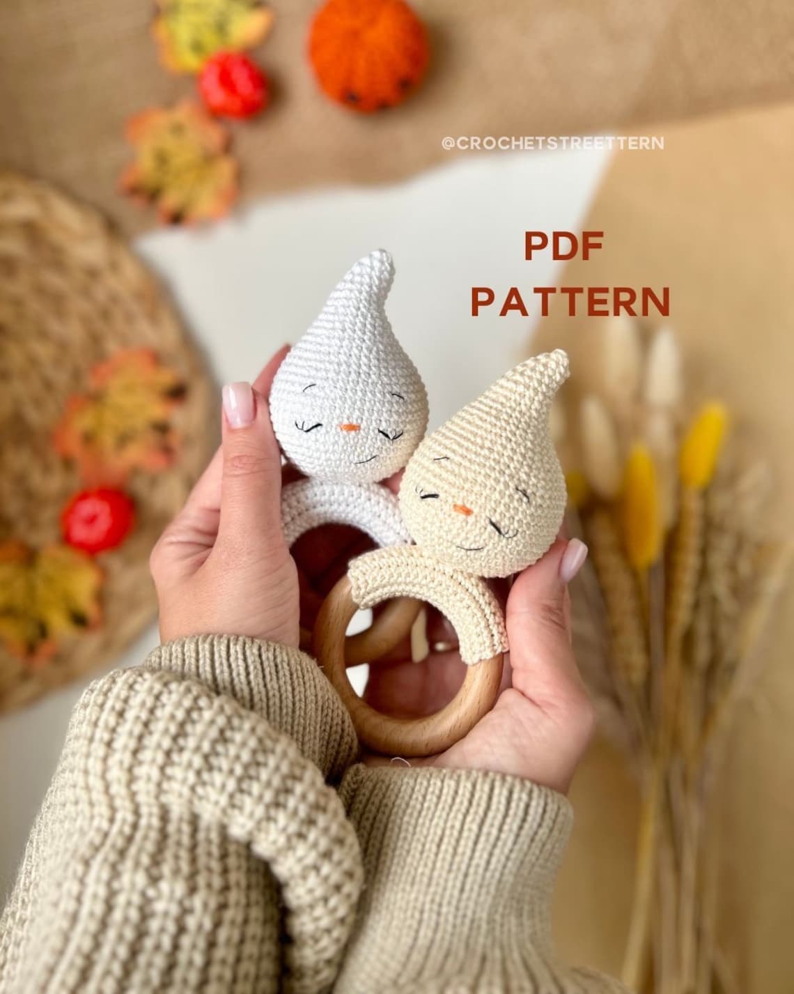 The Crochet Spooky Ghost Baby Rattle Pattern - Etsy
