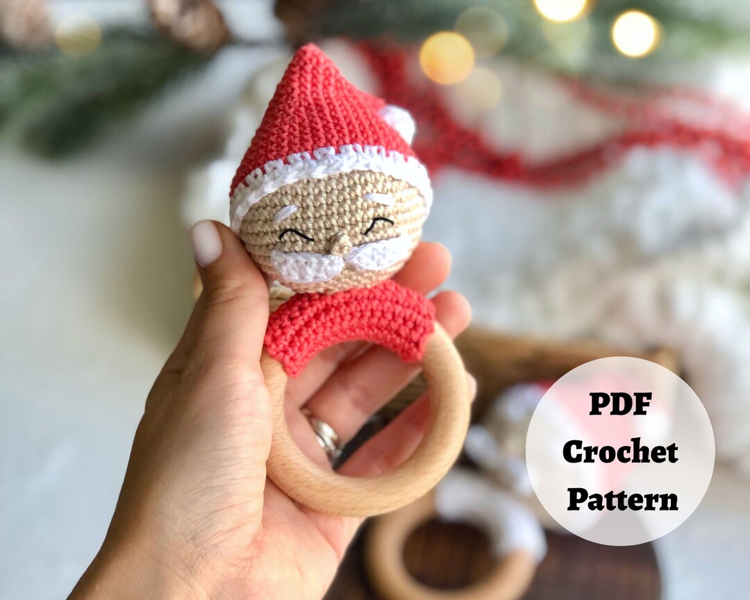 Little Santa Baby Rattle CROCHET PATTERN - Etsy