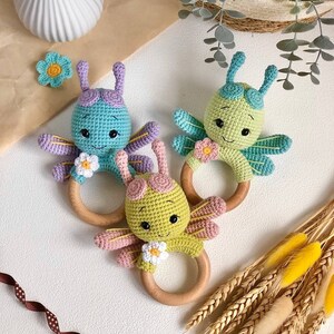 Dragon Fly Rattle Crochet Pattern, Interactive Toy Crochet Pattern ...