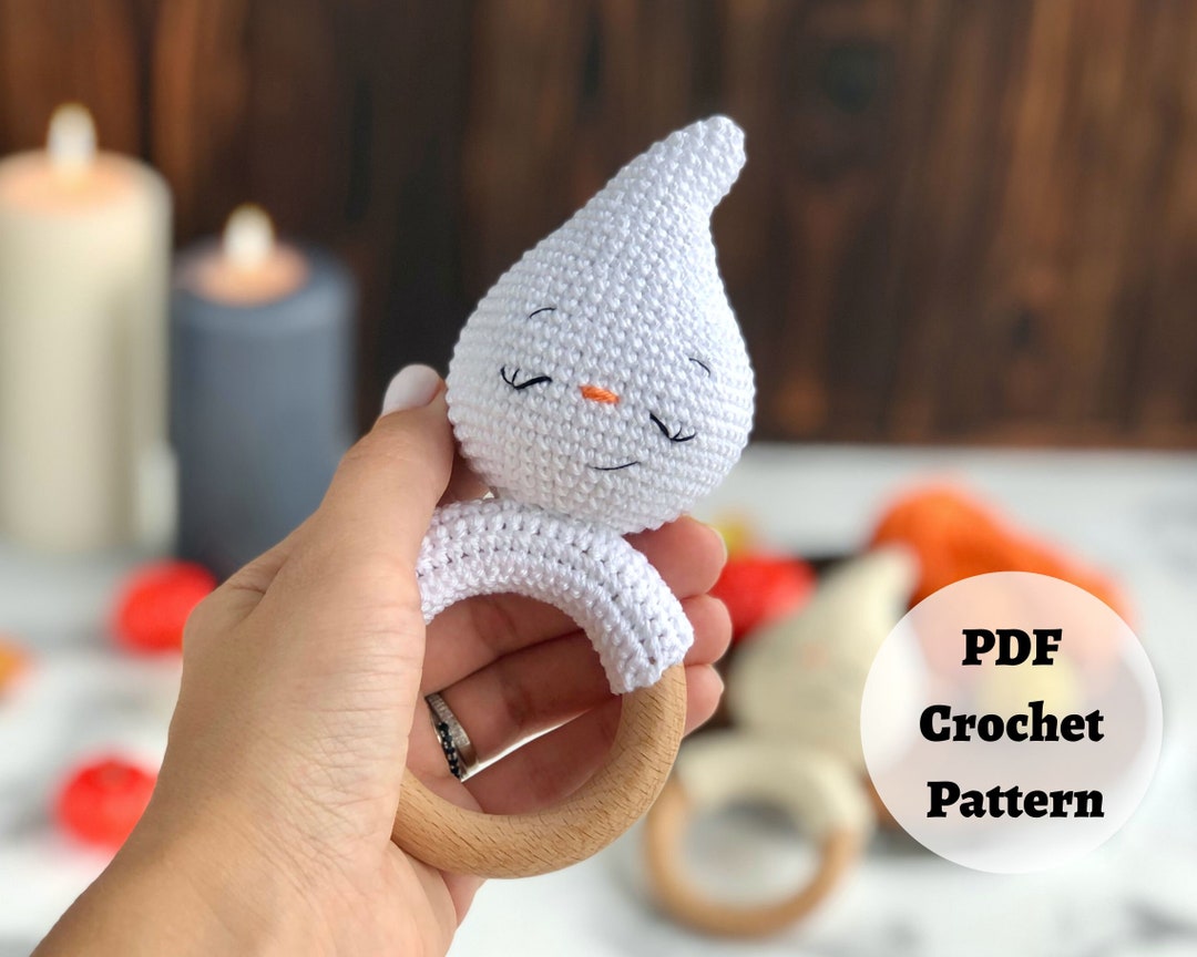 The Crochet Spooky Ghost Baby Rattle Pattern - Etsy