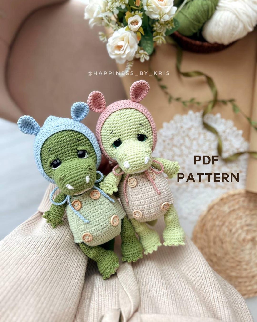 Cuddle Size Amigurumi Crocodile, Crocodile Crochet Pattern Cute ...