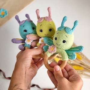 Dragon Fly Rattle Crochet Pattern, Interactive Toy Crochet Pattern ...