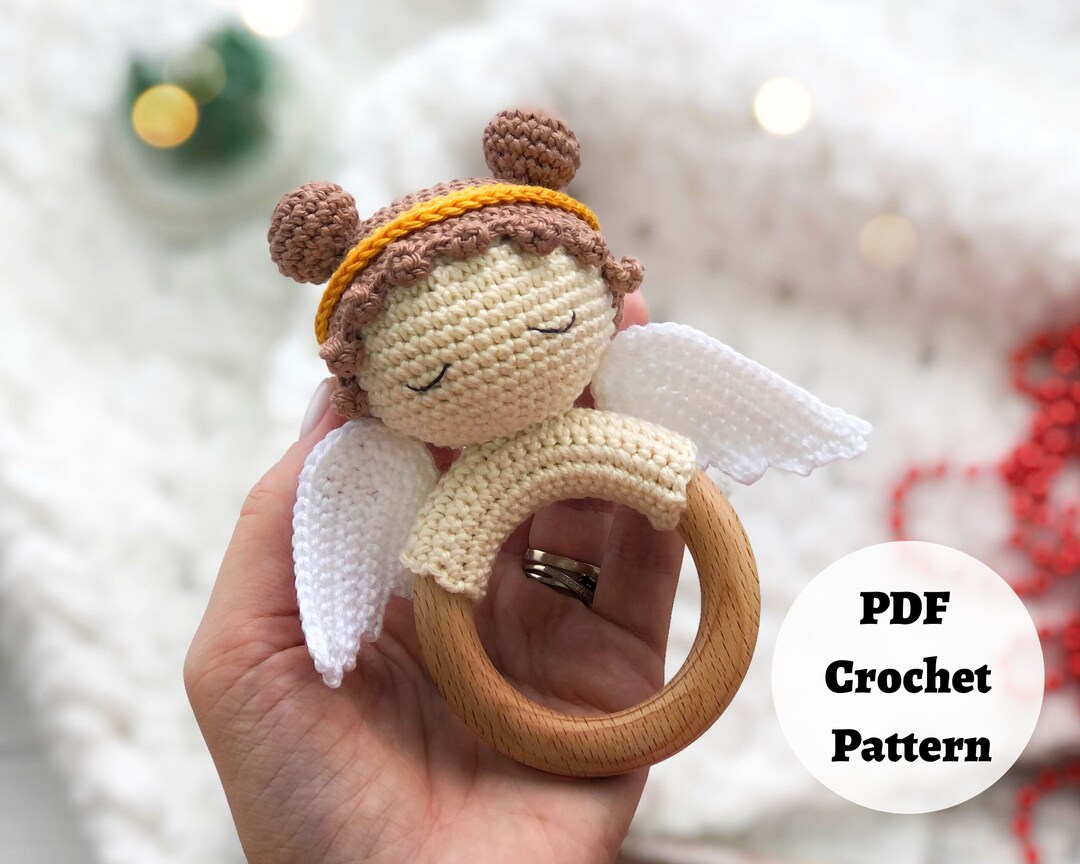 Cuddly Angel Rattle Crochet Pattern, Amigurumi Angel Crochet Pattern ...