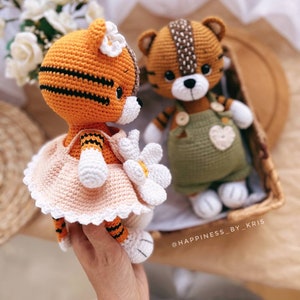 Crochet Animal Safari Tiger Cub Pattern, Small Animals Crotchet Pattern ...
