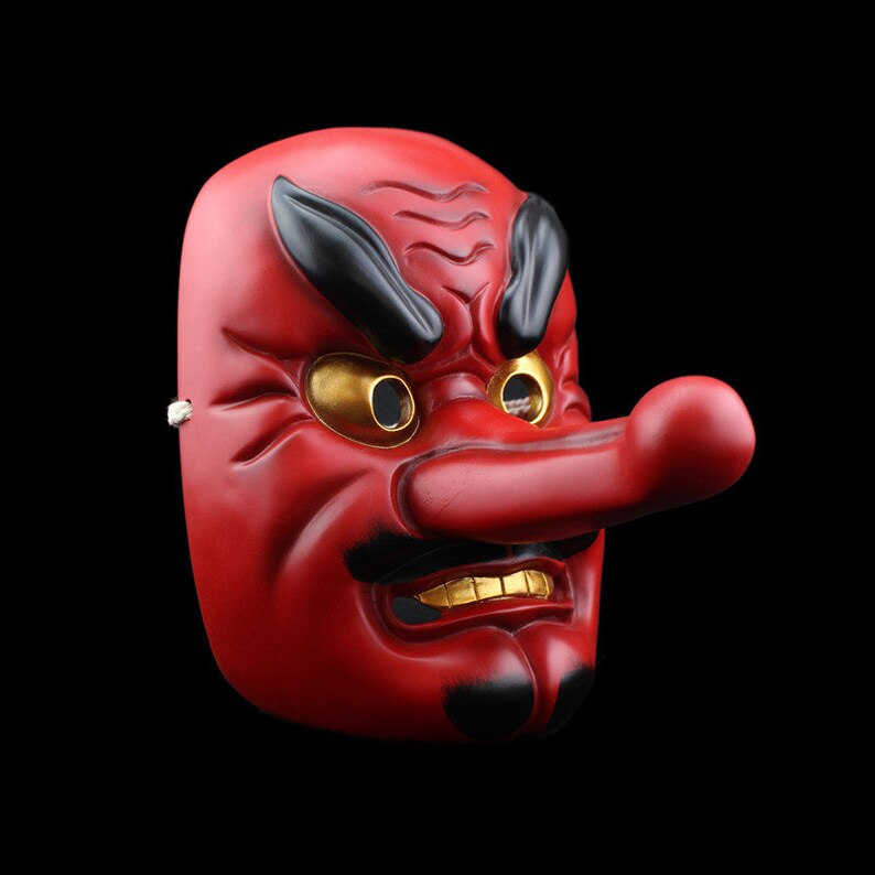 Japanese Tradicional Tengu Masknoh Maskwearable Oni Mask - Etsy