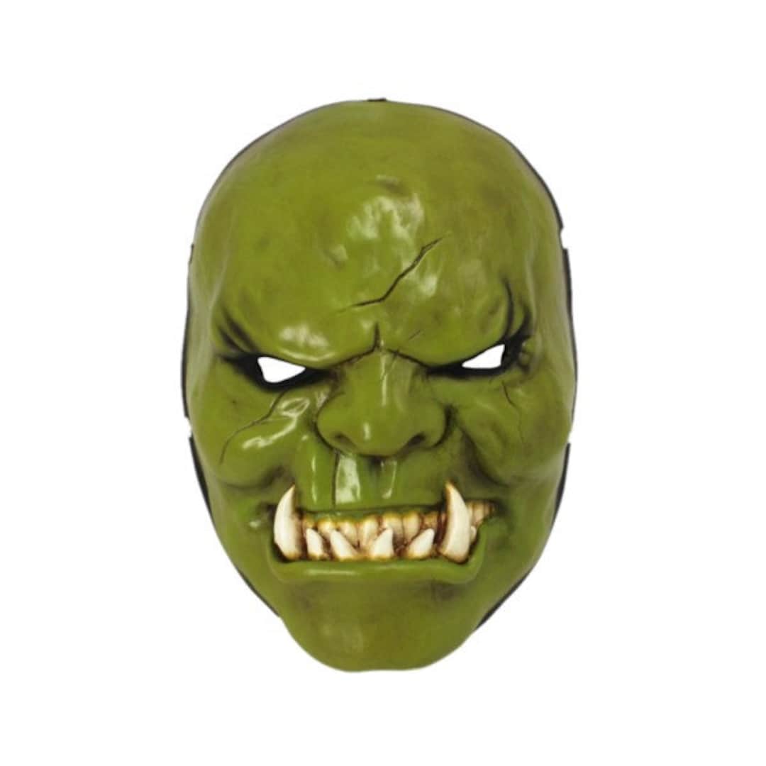 Orc Face Maskhalloween Costume Maskvideo Game Cosplay - Etsy