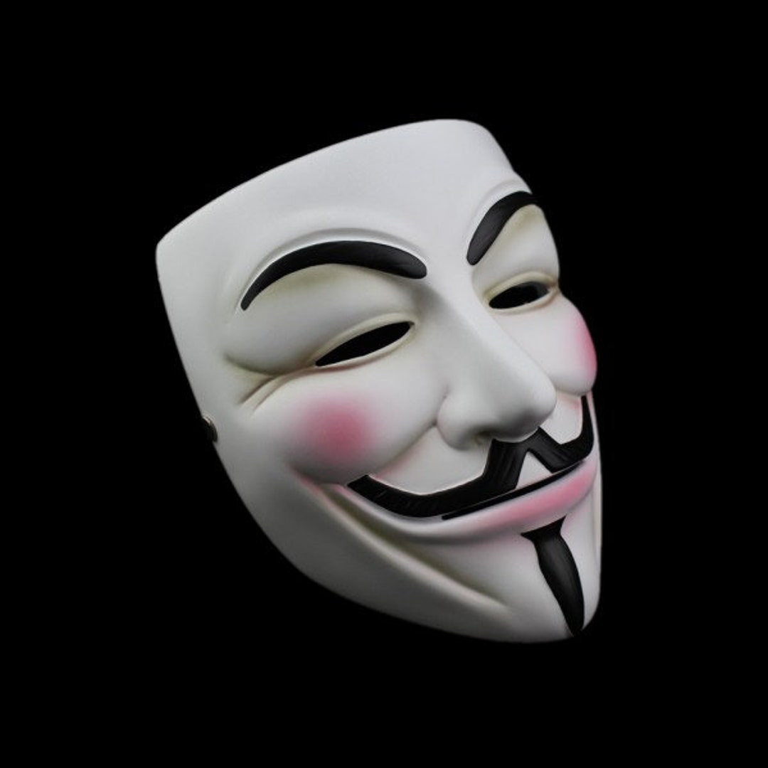 Cosplay Mask,guy Fawkes Mask, White & Black Mask,wearable Scale Movie ...