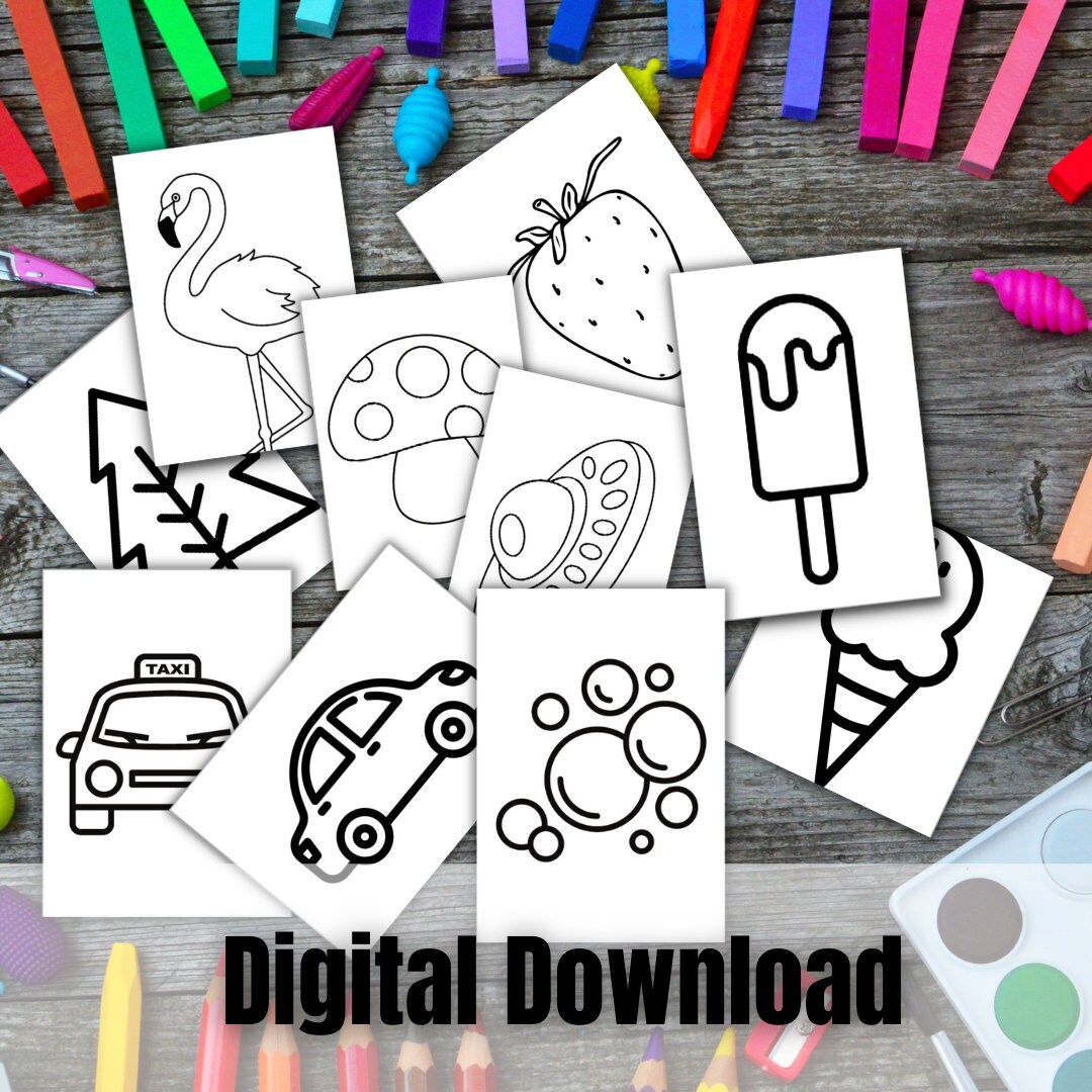 Coloring Pages for Little Kids - Etsy