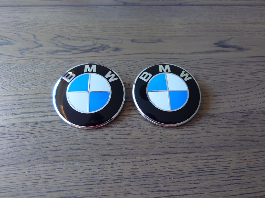 BMW Emblem Badge Set Front & Rear Authentic 2-piece BMW Logo ...