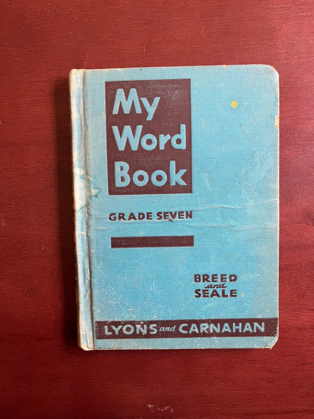 My Word Book Grade Seven; Breed & Seale; 1934-36 Box 1 - Etsy