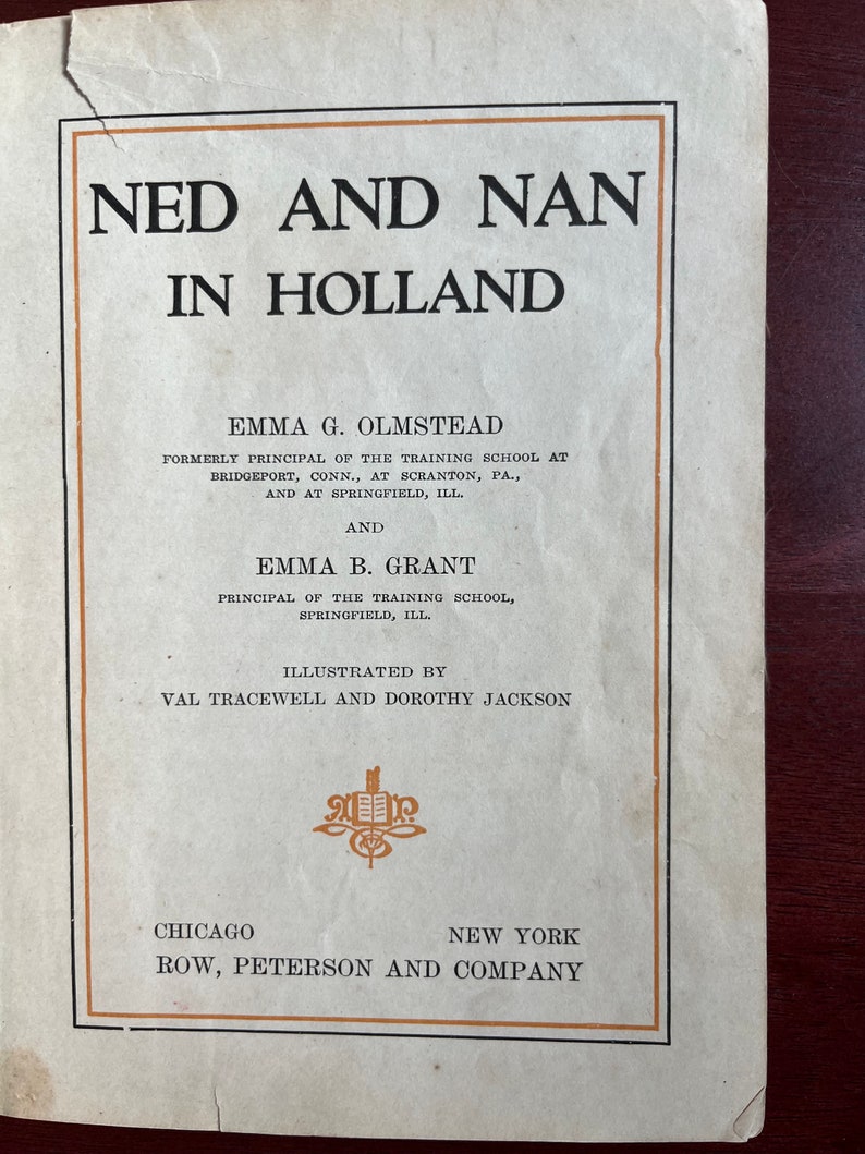 Ned and Nan in Holland; Vintage; Emma Olmstead; 1916; Box 6 - Etsy