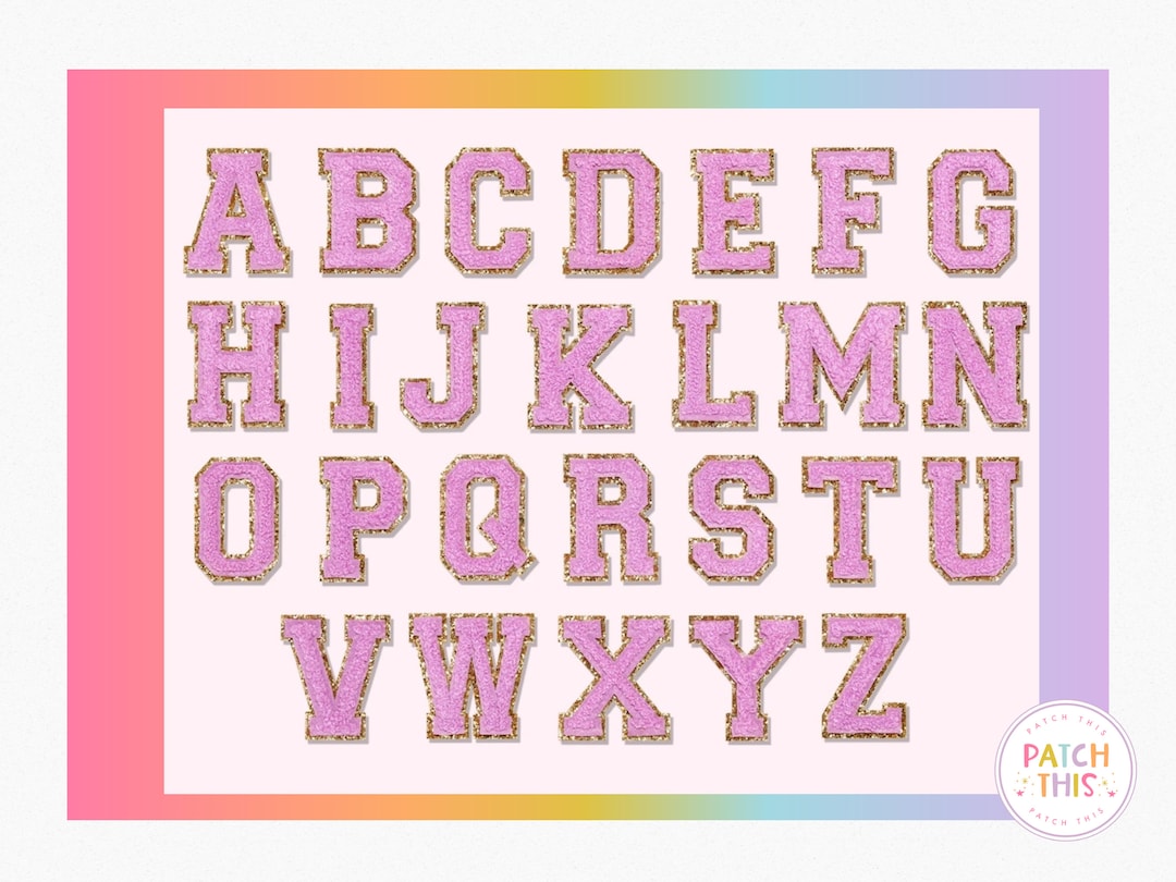 High Quality Chenille Varsity Letter Patch, Purple Chenille Letter ...