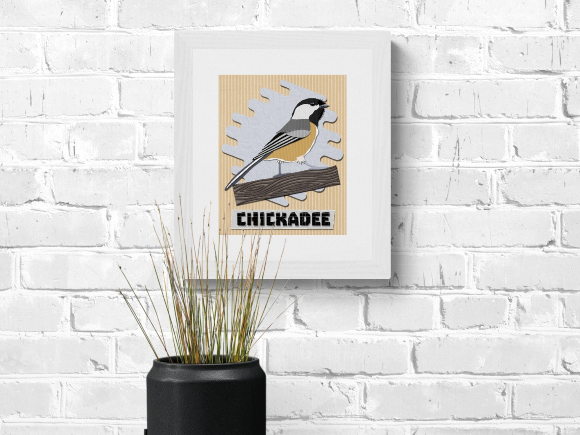PRINTABLE Chickadee Digital Art Download for Home Decor, Crafts, and ...