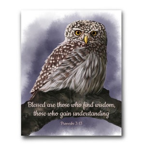 PRINTABLE Owl Digital Art Download for Wall Art, Craft Projects, and More. Inspiring Proverbs ...