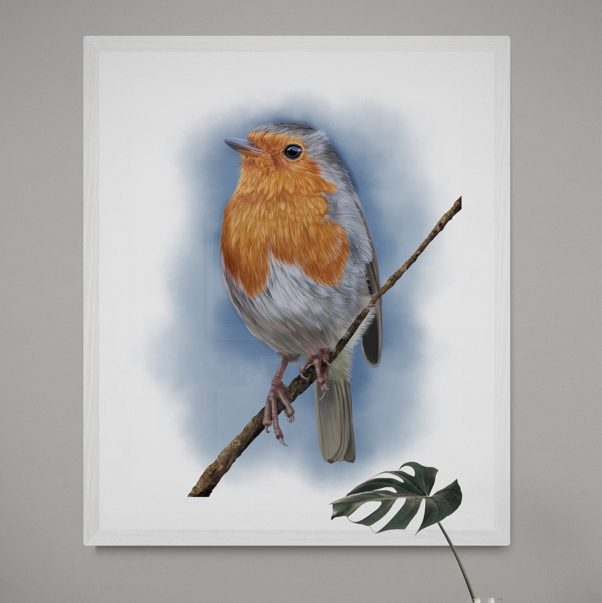 PRINTABLE Robin Digital Art Download for Wall Art, Craft Projects, and ...