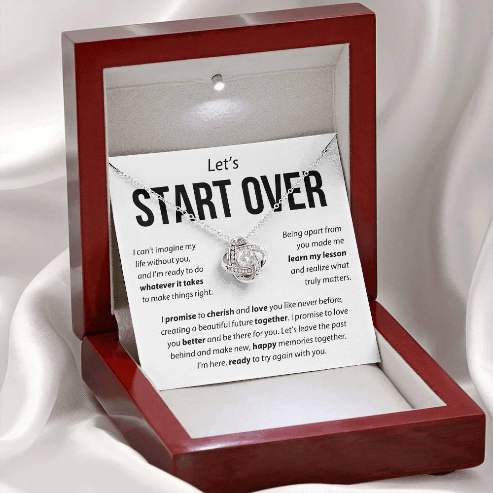 Start Over Necklaces, to My Soulmate Necklace for Women, Gifts for ...