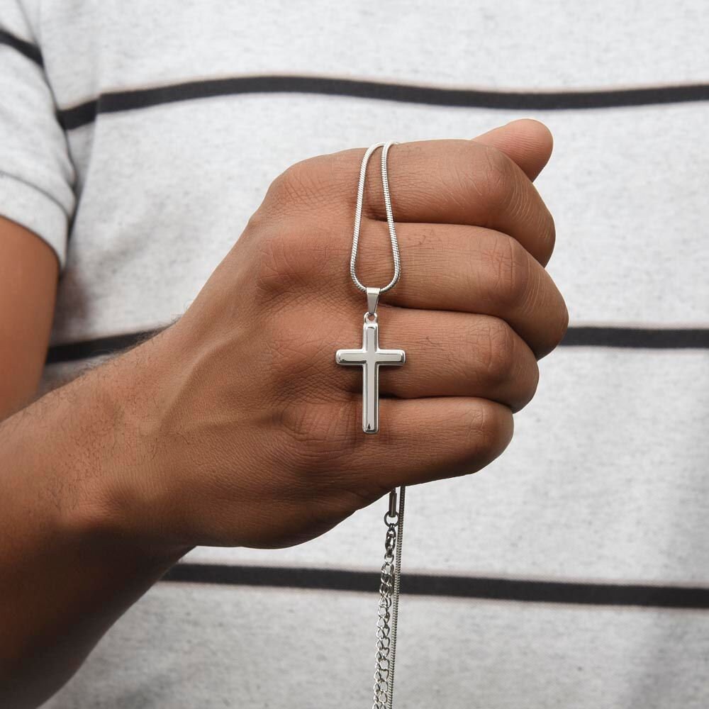 Personalized Cross Grandson Necklace From Grandma Nana, Grandson Gifts ...