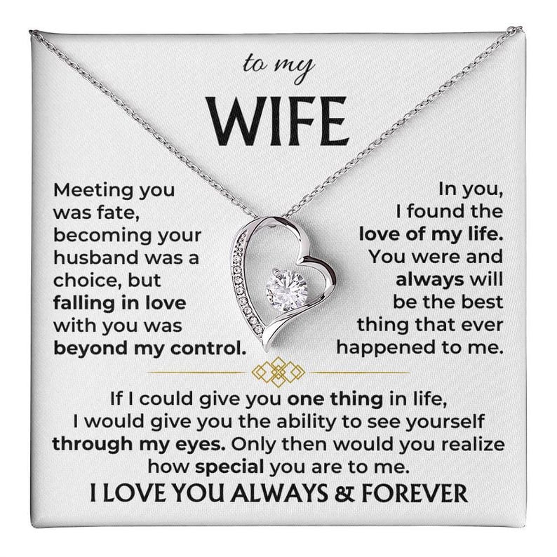 To My Wife Necklace From Husband, Gift for Her, Soulmate Women ...