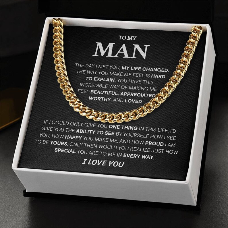Promise Necklace for Him, Personalized Sentimental Gifts for Boyfriend ...