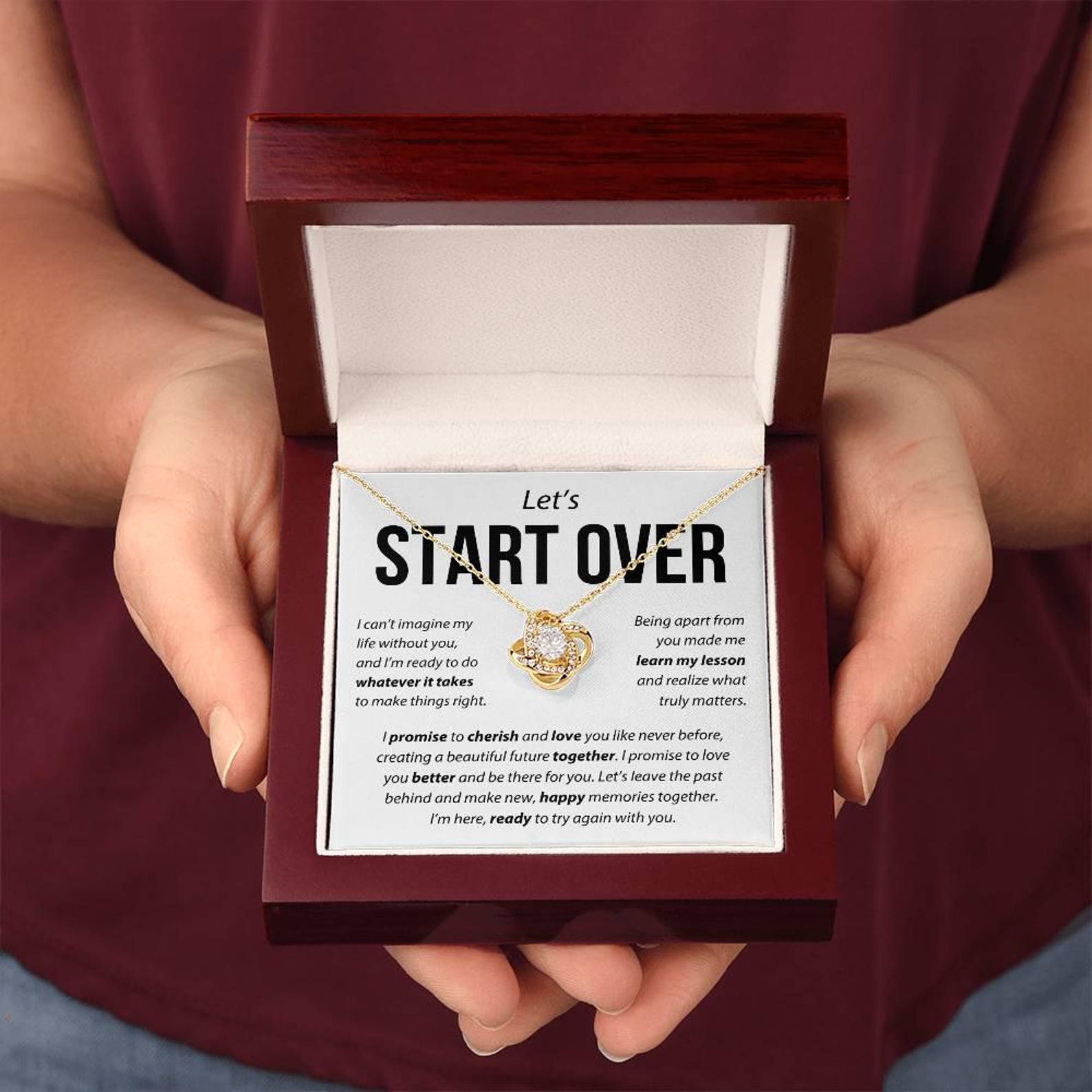 Start Over Necklaces, to My Soulmate Necklace for Women, Gifts for ...