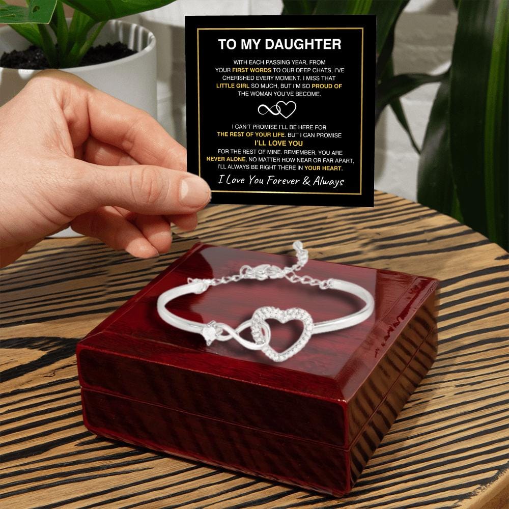 Personalized to My Daughter Infinity Bracelet, Daughter Bracelet From ...