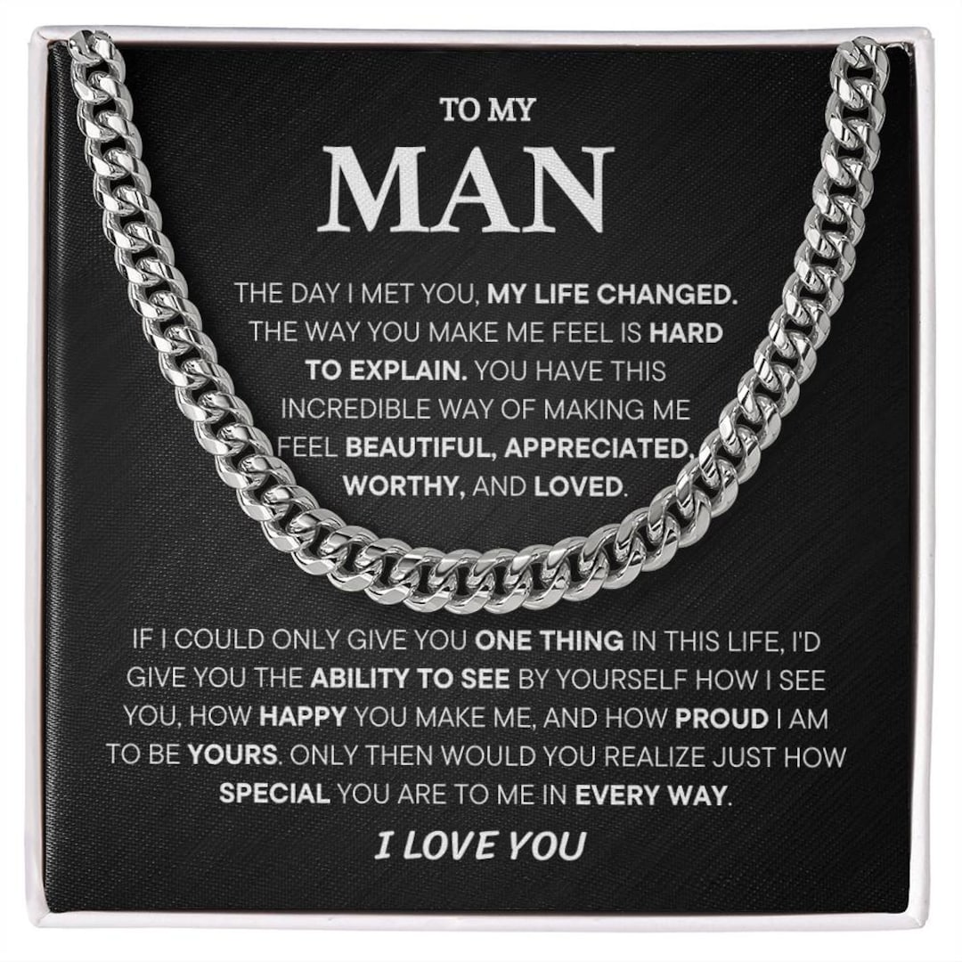 Promise Necklace for Him, Personalized Sentimental Gifts for Boyfriend ...