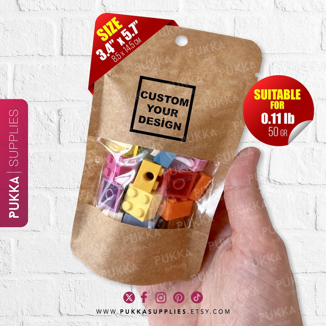 Custom Logo One Color / Single Side Printing 3.4"x5.7" (8.5x14.5cm ...