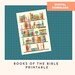 Books of the Bible Poster, Educational Books of the Bible Poster - Etsy