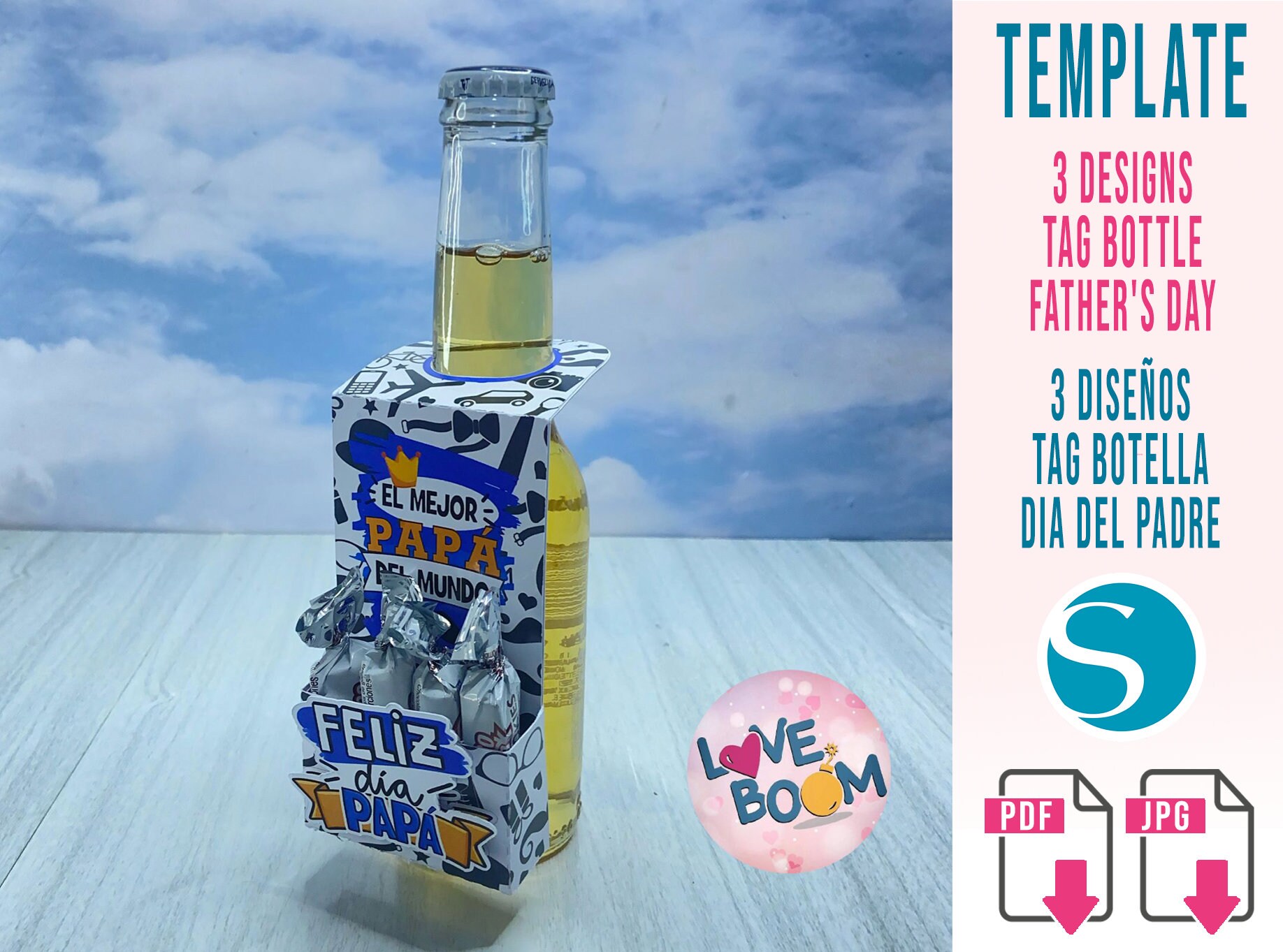 TEMPLATE Tag Bottle Father's Day - Tag Bottle Father's Day / Studio ...