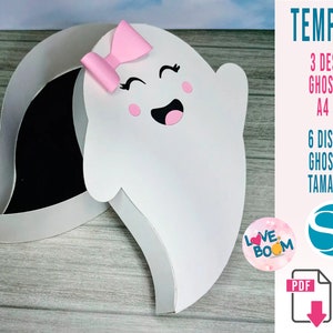 TEMPLATE Ghost Box Halloween's Day - Caja Fantasma Halloween / Studio ...