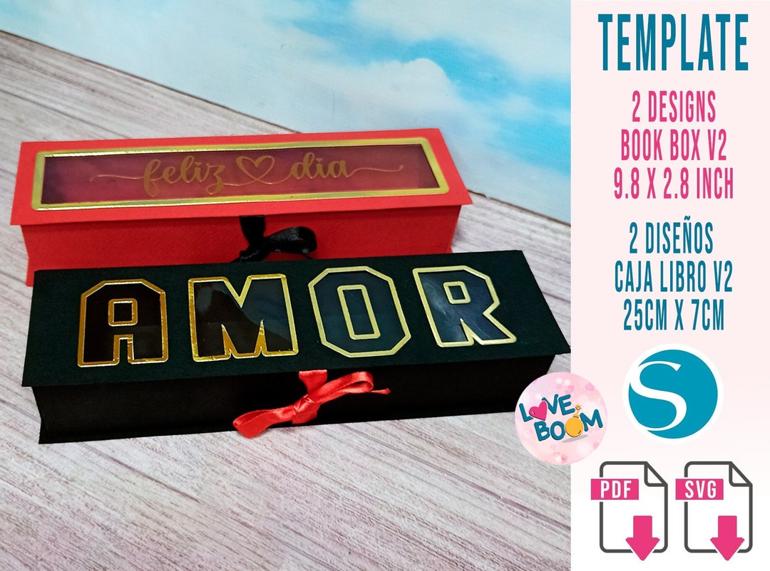 TEMPLATE Book Box V2 Valentine's Day - Book Box V2 San Valentin ...