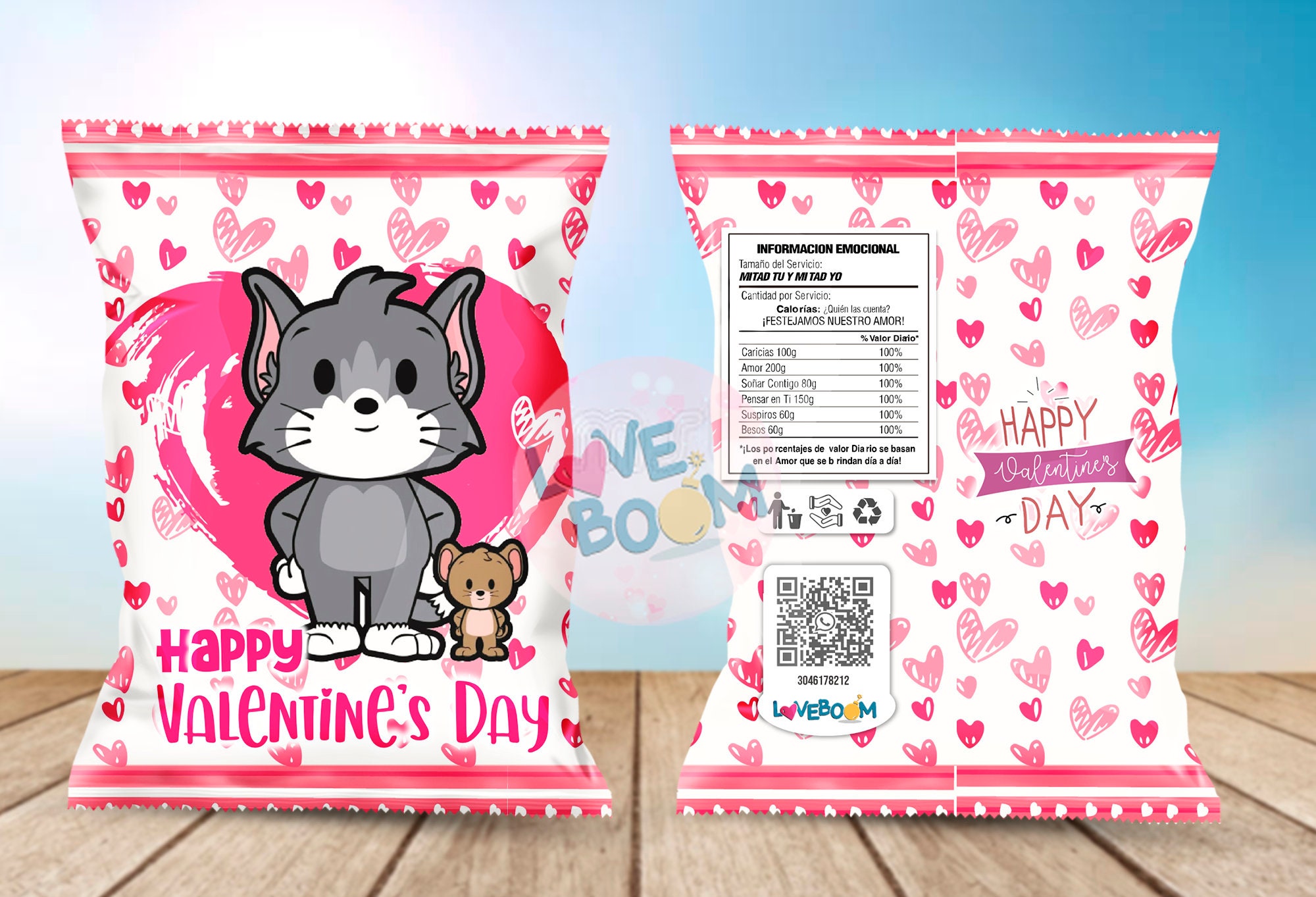 EDITABLE Valentine's Day - Love Chip Bag Template Set of 3 Bundle - San ...