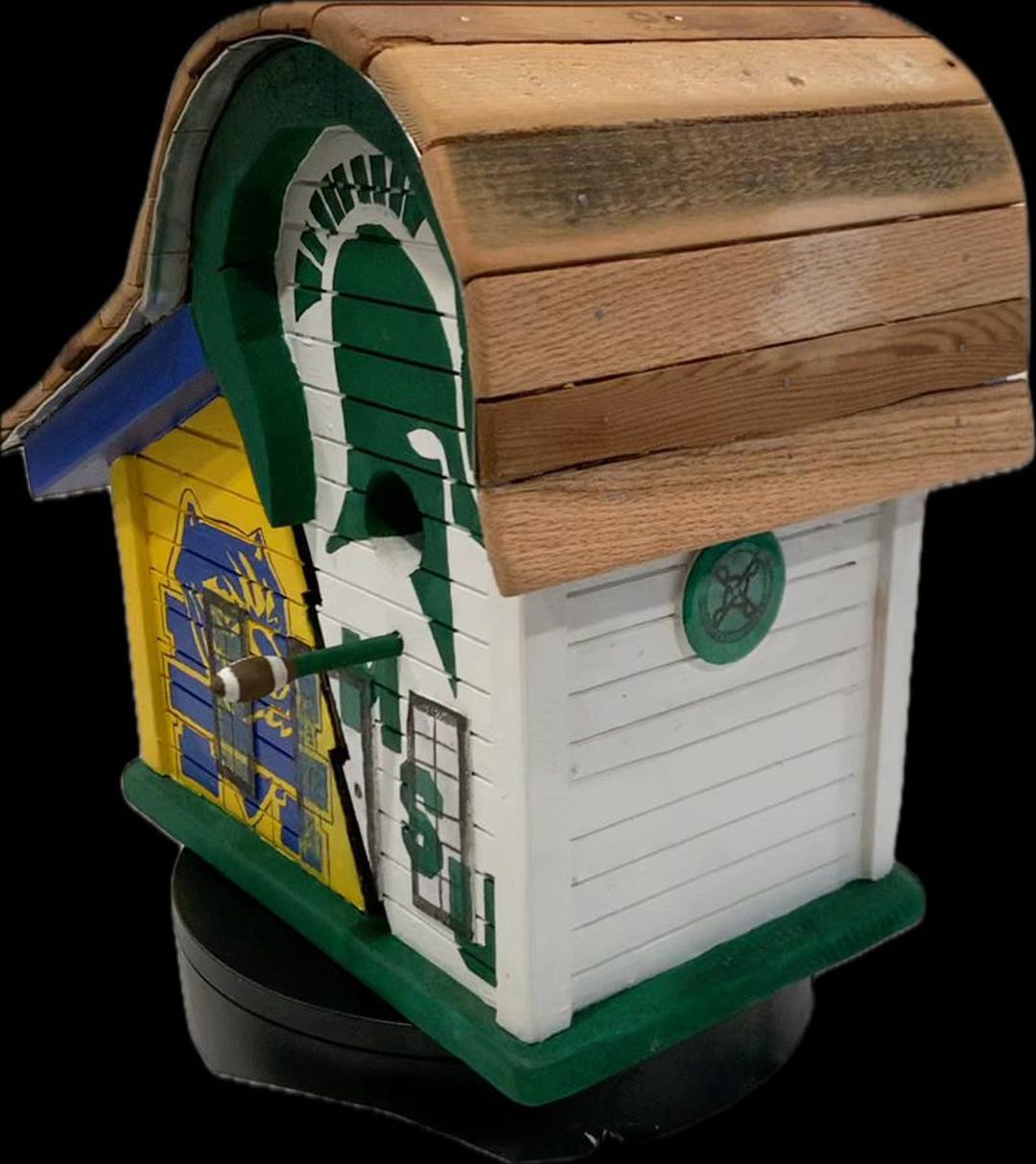 Spartan/wolverine “house Divided” Bluebird House - Etsy