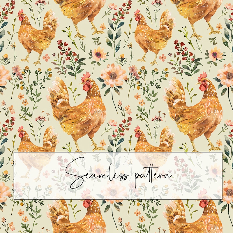 Rooster Wallpaper - Etsy