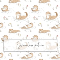 Seamless Digital PNG Pattern-wilderness Animals - Etsy