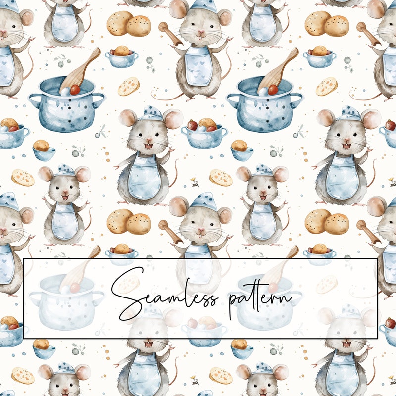 Cooking Repeat Pattern - Etsy UK