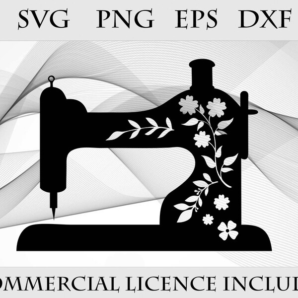Sewing Machine Svg - Etsy